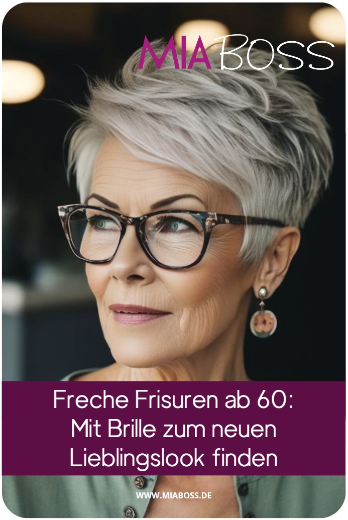 Freche Frisuren ab 60 mit Brille | Bob | Pony | Mittellang | Kurz